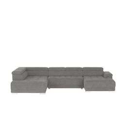 switch Wohnlandschaft aus Mikrofaser Campo grau Maße (cm): B: 374 H: 101 T: 220.0 Sofas > Sofas nach Material > Stoffsofas » Sofa DE