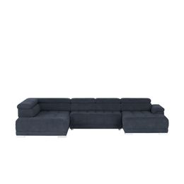 switch Wohnlandschaft aus Mikrofaser Campo blau Maße (cm): B: 374 H: 101 T: 220.0 Sofas > Sofas nach Material > Stoffsofas » Sofa DE