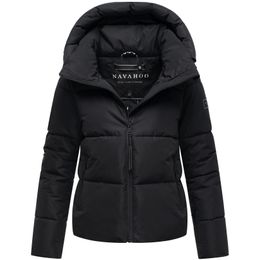 Navahoo Damen Winter Steppjacke gesteppt Winterjacke abnehmbarer Kapuze gefüttert Frostherz