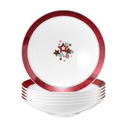 Seltmann Weiden Pasta- / Suppenteller Life Christmas ø 23,3 cm 6er Set