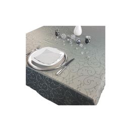 NYVI Tafeldecke Premium 150x250 cm mit edlen Ornamenten Farbe:Anthrazit