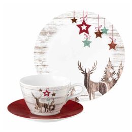 Seltmann Weiden Milchkaffeeservice Life Christmas 18er Set