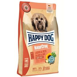 Happy Dog NaturCroq Mini Lachs &amp, Reis 4 kg Trockenfutter fÃ¼r Hunde