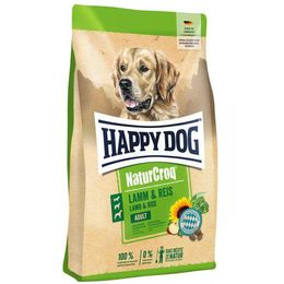 Happy Dog Natur-Croq Lamm &amp, Reis 15 kg Trockenfutter fÃ¼r Hunde