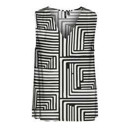 V&eacute;ro Moda Vero Moda Blusentop 'VMEASY JOY' Damen Gr&ouml;&szlig;e M schwarz / wei&szlig;