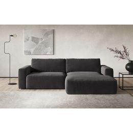 Ecksofa COTTA "Lasso L-Form, XL-Sofa", grau (anthrazit), B:288cm, 88% Polyester, 12% Polyamid, Sofas, Ecksofa