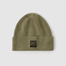 PME-Legend Beanie PME LEGEND, Damen, dusky grün, Strick, Materialmix, unifarben, Mützen Beanie, mit Logo Stickerei