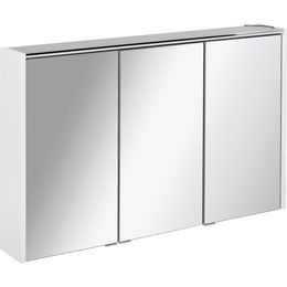 Spiegelschrank Welltime "Belmont", weiß, B:110cm H:68,3cm T:16cm, Spanplatte, Schränke