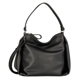 Umhängetasche Tom Tailor "Cassia", Kinder, Gr. B/H/T: 28cm x 27,5cm x 13cm, schwarz, Polyurethan, Taschen, leicht genarbtes Lederimitat mit ausgefeiltem Schnitt für viel Volumen