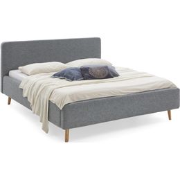 Meise M&ouml;bel Polsterbett MEISE.M&Ouml;BEL "Mattis", blau (t&uuml;rkis), B:181cm H:105cm L:218cm, Bezug Bett: Multicolor (100% Polyester), Betten, Polsterbett, Topseller, wahlweise mit Bettkasten