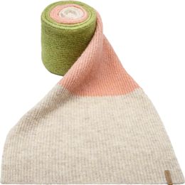 Strickschal Chillouts "Galaxina Scarf", Damen, bunt (beige, peach, grün), Feinstrick, Materialmix, gestreift, mehrfarbig, Modetücher, mit dezenter Farbgestaltung