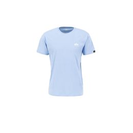 Alpha Industries T-Shirt Herren Gr&ouml;&szlig;e L hellblau / wei&szlig;