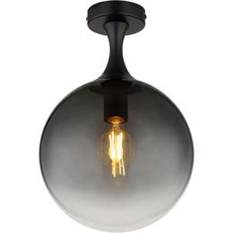 Globo LIGHTING Deckenleuchte "DALTON", Ø 25cm H: 37,5cm, 1 Stk.schwarz matt, Leuchten, Deckenlampe Wohnzimmer-Leuchte Schlafzimmer-Leuchte Flur Küche