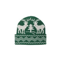 Only & Sons Beanie ONLY & SONS "ONSXMAS BEANIE", Damen, formal garden aop:deer, Strick, Obermaterial: 100% Polyester, bedruckt, Mützen Beanie