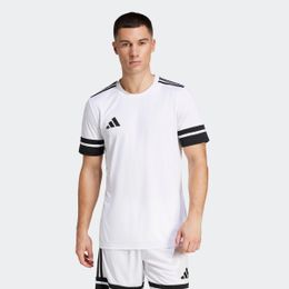 Fußballtrikot adidas Performance "SQUA25 JSY M", Herren, Gr. XL, schwarz-weiß (weiß, schwarz), Obermaterial: 100% Polyester, Rundhals, Trikots