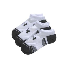 Füßlinge Under Armour "Unisex UA Performance Tech-Füßlinge im 3er-Pack", Herren, Gr. M (36,5/41,5), weiß (weiß 100), Obermaterial: 98% Polyester, 2% Elasthan, Socken