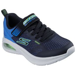 Skechers Damen Sneaker "MICROSPEC MAX ADVANCE", Gr. 32schwarz, blau, Synthetik, Textil, kontrastfarbene Details, Schuhe, Freizeitschuh mit