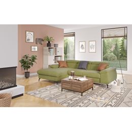 Ecksofa COTTA "Kitty L-Form, B: 242 cm", gr&uuml;n (grass), B:244cm H:72cm T:166cm, 94% POLYESTER (PES) 6%POLYAMID (PA), Sofas, Ecksofa, mit Kopfteilverstellung, optional Bettfunktion & Bettkasten