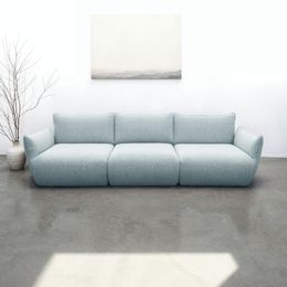 Big-Sofa DOMO collection, B:276cm H:79cm T:102cmhellblau, 100% Polyester, Sofas, "Bristol in 2 Breiten, Taschenfederkern f&uuml;r hohen Sitzkomfort",