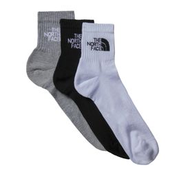 Sportsocken The North Face "MULTI SPORT CUSH QUARTER SOCK 3P", Herren, Gr. M (41/43), schwarz (schwarz assorted), Materialmix, Socken