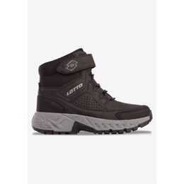 Winterboots Lotto, Jungen, Gr. 28, schwarz, grau, Synthetik, Textil, Schuhe, Winterschuhe, Winterstiefel, Snowboots