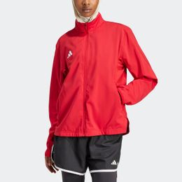 Laufjacke adidas Performance "ADIZERO E JCKT", Damen, Gr. M, rot (team power rot 2), Trikot, Obermaterial: 100% Polyester, Jacken