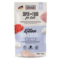 MAC's Cat Kitten Rind & Gefl&uuml;gel Katzen-Nassfutter getreidefrei 12x100g