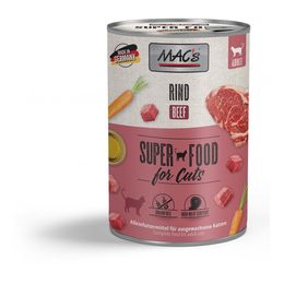 12x400g MAC's Cat Fleischmenü mit Rind