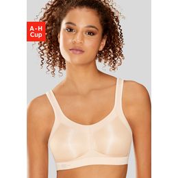 Sport-BH Anita active "Momentum", Damen, Gr. 75, Cup G, braun (caramell), Microtouch, Obermaterial: 70% Polyester, 15% Elasthan, 15% Polyamid, Glanzfaden, clean, unifarben, regular fit, BHs, ohne Bügel, elastisch, nahtlos, weich, gepolsterte Komfortträger