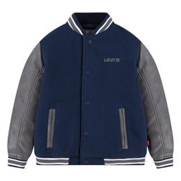 Bomberjacke LEVI'S KIDS "LVB LEVI'S BOMBER", Jungen, Gr. 8 (128), marineblaus, Web, Obermaterial: 100% Polyester, colorblocking, normal, Rundhals, Bündchen, Jacken, im College-Style, for Boys