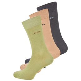 Socken BOSS "3P RS Uni", Herren, Gr. 43-46, bunt (open miscellaneous 977), Baumwollmischung, elastisch, Socken