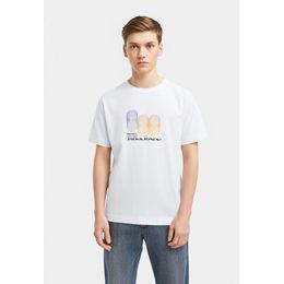 Jack & Jones T-Shirt JACK & JONES JUNIOR "JCOCALMA TEE SS CREW NECK FST JNR", Jungen, Gr. 140, grau (gray dawn), Single Jersey, Obermaterial: 100% Baumwolle, bedruckt, normal, Rundhals, Shirts T-Shirt