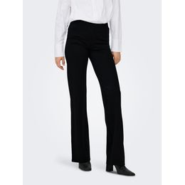 Leggings Only "ONLPAIGE LIFE MW WIDE PANT CC TLR", Damen, Gr. S (36), Länge 32, schwarz, Jersey, Obermaterial: 65% Viskose, 30% Polyester, 5% Elasthan, unifarben, weit normal, Hosen