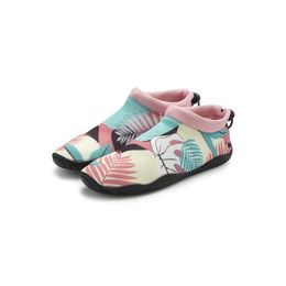 Lascana Set: Badeschuh 'Layne' schwarz Gr. 36 f&uuml;r Damen