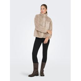 Only Fleecejacke in Beige - 36% | Größe S | Damenjacken
