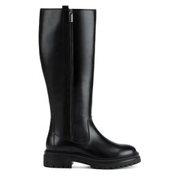 Geox Leder-Stiefel "Iridea" in Schwarz - 45% | Größe 39 | Damen-stiefel