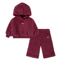 Jogginganzug Nike Sportswear "NKG COZY PO HOOD PANT SET", Jungen, Gr. 110 (5), sweet beet, Obermaterial: 100% Polyester, Sportanzüge, für Kinder