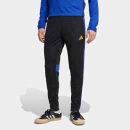 Trainingshose adidas Performance "TIRO ES PNT", Herren, Gr. XXL, N-Gr, gelb (schwarz, semi lucid blau, crew gelb), Obermaterial: 100% Polyester, Hosen Trainingshose