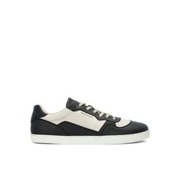 Groundies Leder-Barfußschuhe "Nova" in Schwarz/ Weiß - 44% | Größe 43 | Herrensneakers