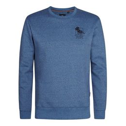 Petrol Sweatshirt in Blau - 41% | Größe XL | Herren-plussize