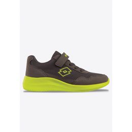 Sneaker Lotto, M&auml;dchen, Gr. 33, grau (grau, lime), Synthetik, Textil, Schuhe Sneaker, - in kinderfu&szlig;gerechter Passform
