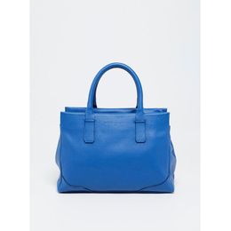 Victor & Hugo Paris Leder-Henkeltasche "Eve" in Blau - (B)33 x (H)24 x (T)14 cm - 68% | Damen-taschen