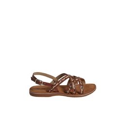 Vertbaudet Leder-Sandale "Croise" in Braun - 57% | Größe 33 | Kindersandalen