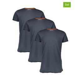 Sublevel 3er-Set: Shirts in Dunkelblau - 60% | Gr&ouml;&szlig;e S | Herren-plussize