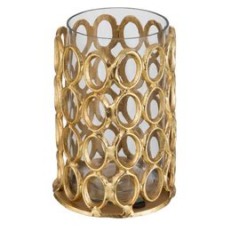 J Line Teelichthalter Gold - (H)21 x &Oslash; 15 cm - 10% | Kerzen-vasen