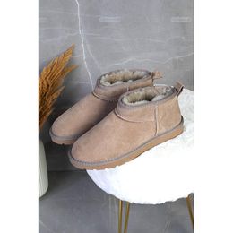 Gooce Leder-Winterboots "Mindy" in Beige - 56% | Gr&ouml;&szlig;e 39 | Damen-stiefel