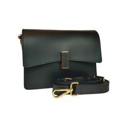 ORE10 Leder-Umhängetasche "Lazur" in Schwarz - (B)22 x (H)18 x (T)7 cm - 74% | Damen-taschen