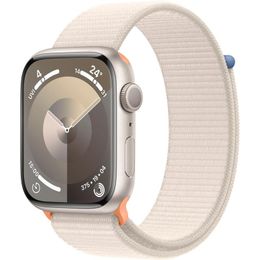 Apple Smartwatch »Watch Series 9 Aluminium« (4, 5 cm / 1, 77 ′′) Watch OS 10 Polarstern