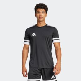 Fußballtrikot adidas Performance "SQUA25 JSY M", Herren, Gr. M, schwarz-weiß (schwarz, weiß), Obermaterial: 100% Polyester, Rundhals, Trikots
