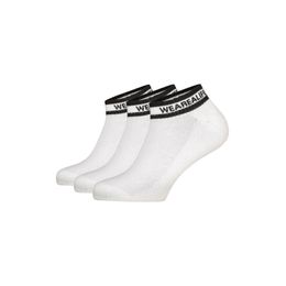 alife and kickin Socken ALIFE & KICKIN "Herren 3 PACK - JohnnyAK", Damen, Gr. 43-46, wei&szlig; (brilliant wei&szlig;), 75% Baumwolle, 20% Polyester, 3% Polyamid, 2% Elasthan, normal, Socken Socken, kurze sportliche Socken mit Steifen, aus Baumwolle mit weichem Bund